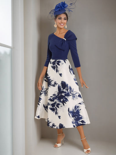 Floral Mother of the Bride and Groom Dresses & Gowns | Mondressy