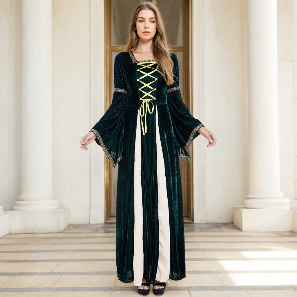 Ren Faire Witch Elven Women's Fantasy Royal Halloween Carnival Masquer ...