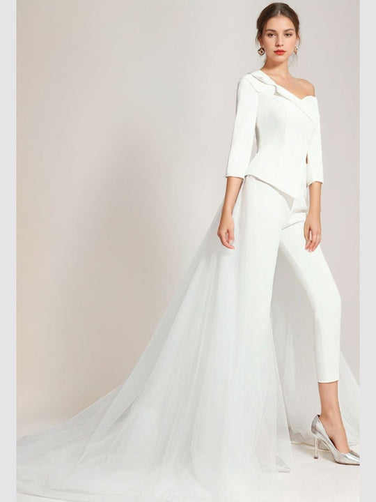 Formal Pant Suits for Women | Dressy Wedding Pantsuits | Mondressy