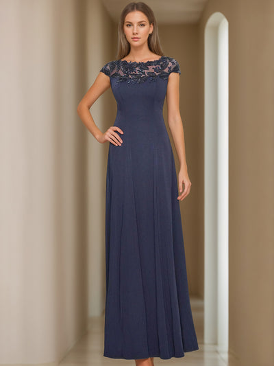 Best Steel Blue Mother of the Bride Dresses | Mondressy - 3