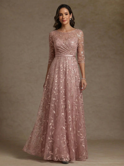 Floral Mother of the Bride and Groom Dresses & Gowns | Mondressy