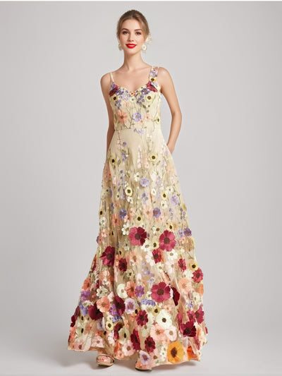 Floral Mother of the Bride and Groom Dresses & Gowns | Mondressy